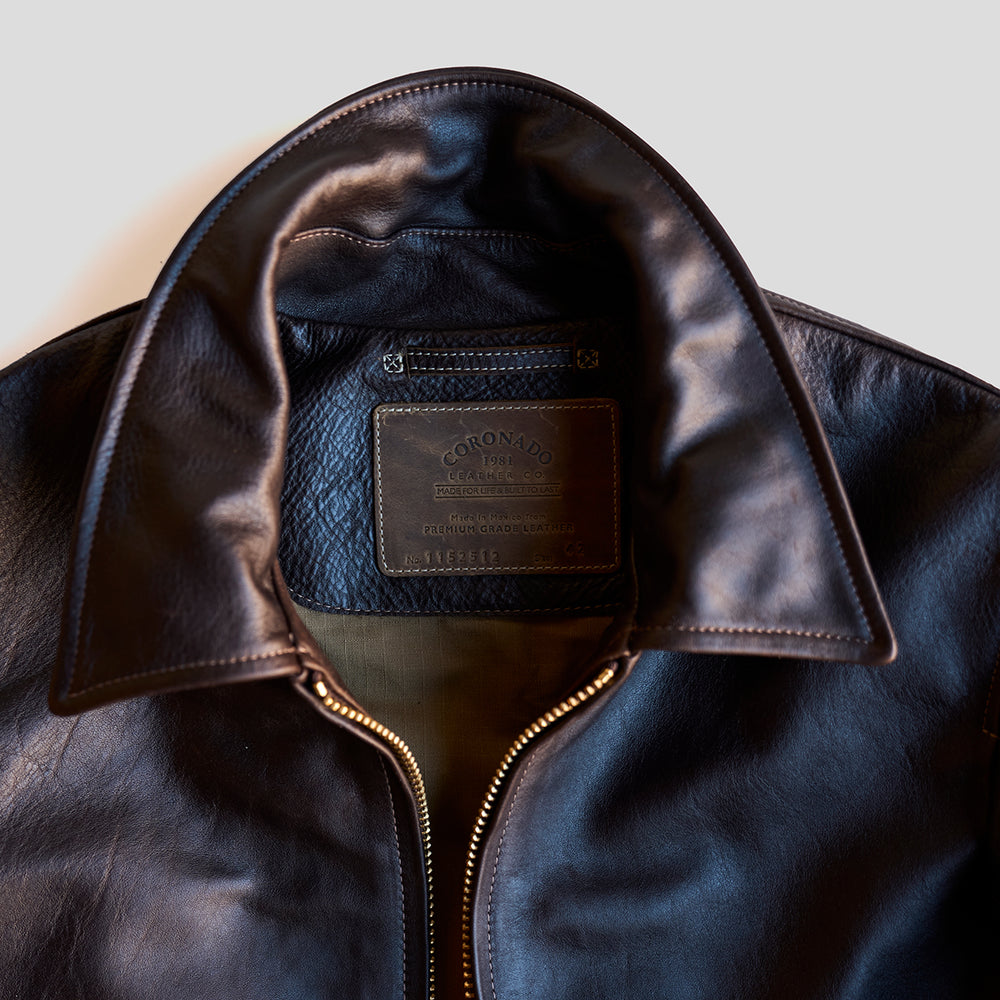 No.115 Classic Bomber | Horween® Horsehide Brown