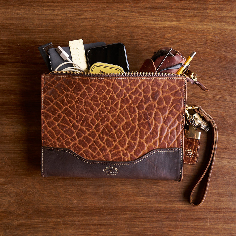 No.194 Bison Utility Pouch | Walnut