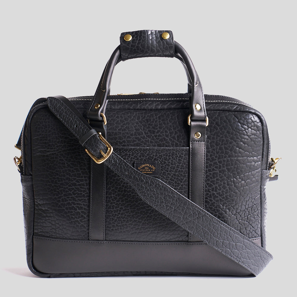 No.551 Slim Briefcase | Bison Black