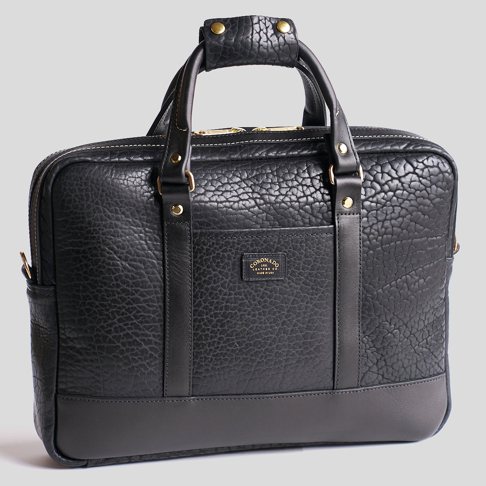 No.551 Slim Briefcase | Bison Black