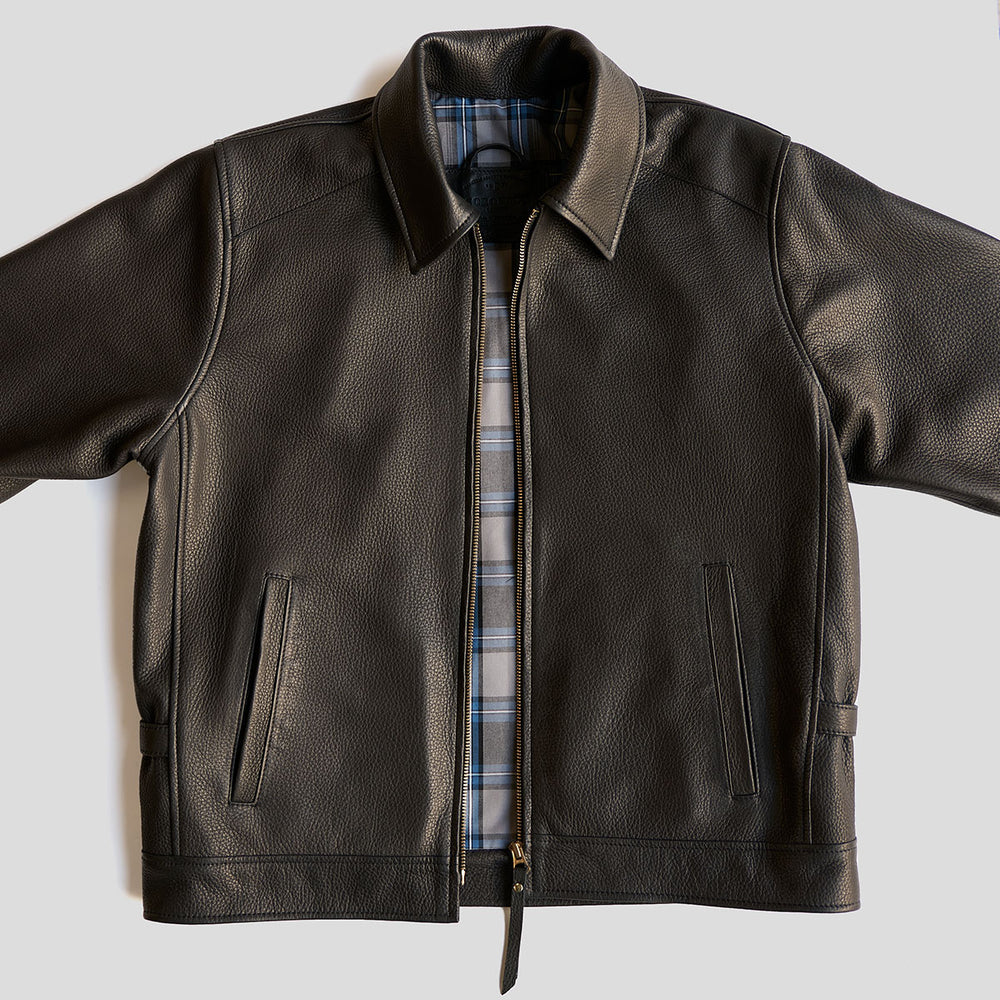 No.320 Garrison Jacket | Italian Deerskin Black