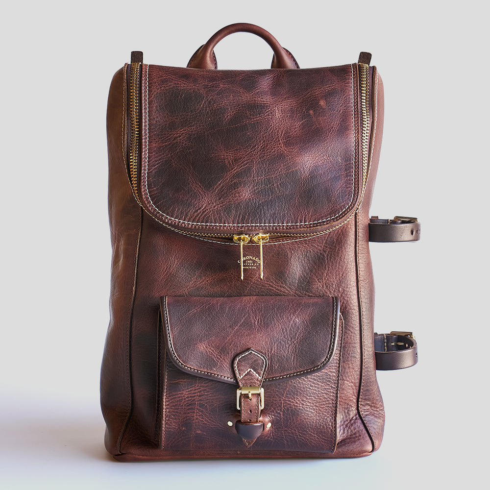 No.750 Top-Zip Backpack | Dearborn Brown