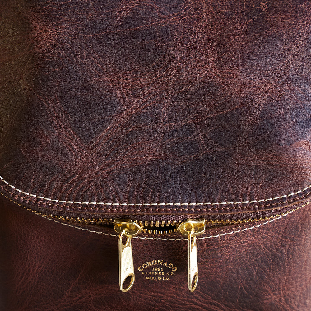 No.750 Top-Zip Backpack | Dearborn Brown