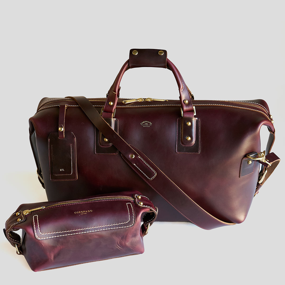 Chromexcel x Shell Cordovan Duffel #205 | #8 3Pc Set — Coronado Leather