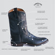 Roper Boot No.10 | Horween® Black Bison & Horsebutt