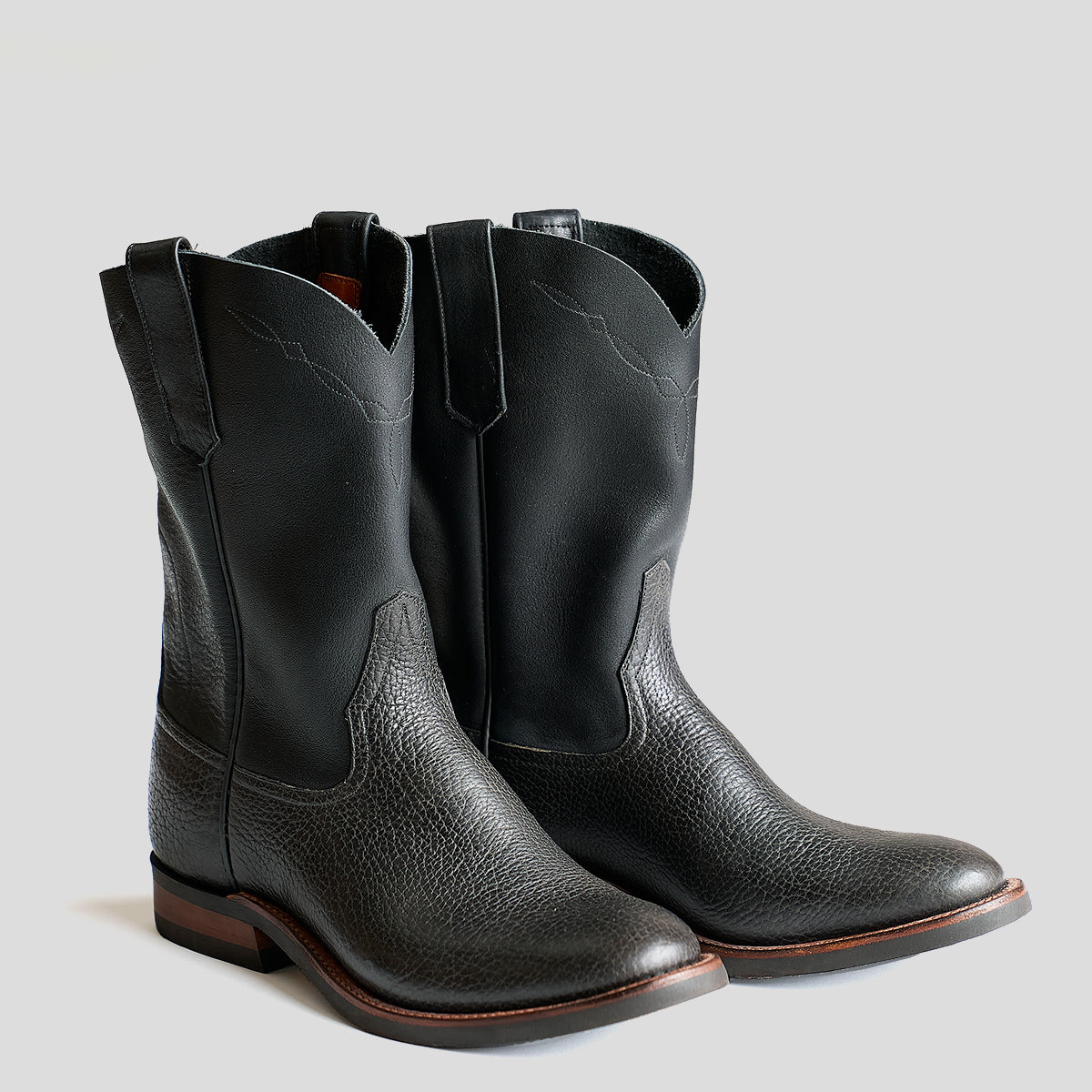 Roper Boot No.10 | Horween Black Bison LE