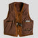 No.169 Garrison Vest | Brown Suede