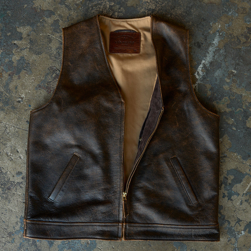INDIANA VINTAGE ZIP VEST No.745