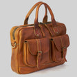 Vintage Stone-Washed Briefcase #100