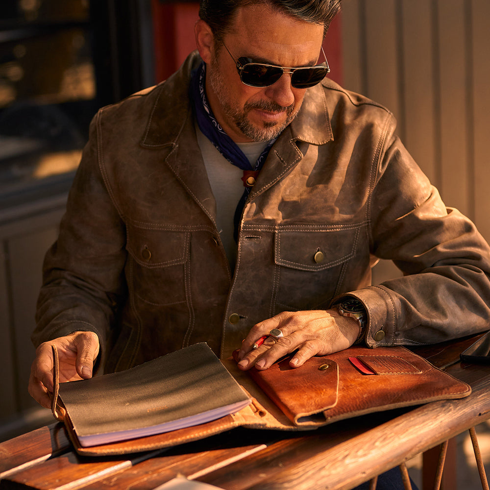 NO.901 Stone-Washed Executive Folio