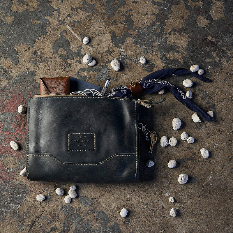 No.194 Utility Pouch | Stone-Washed Indigo