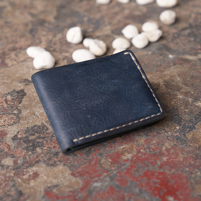 No.623 Stone-Washed Wallet | Horween® Indigo
