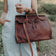 Stone Washed Satchel No. 930 (Chestnut)